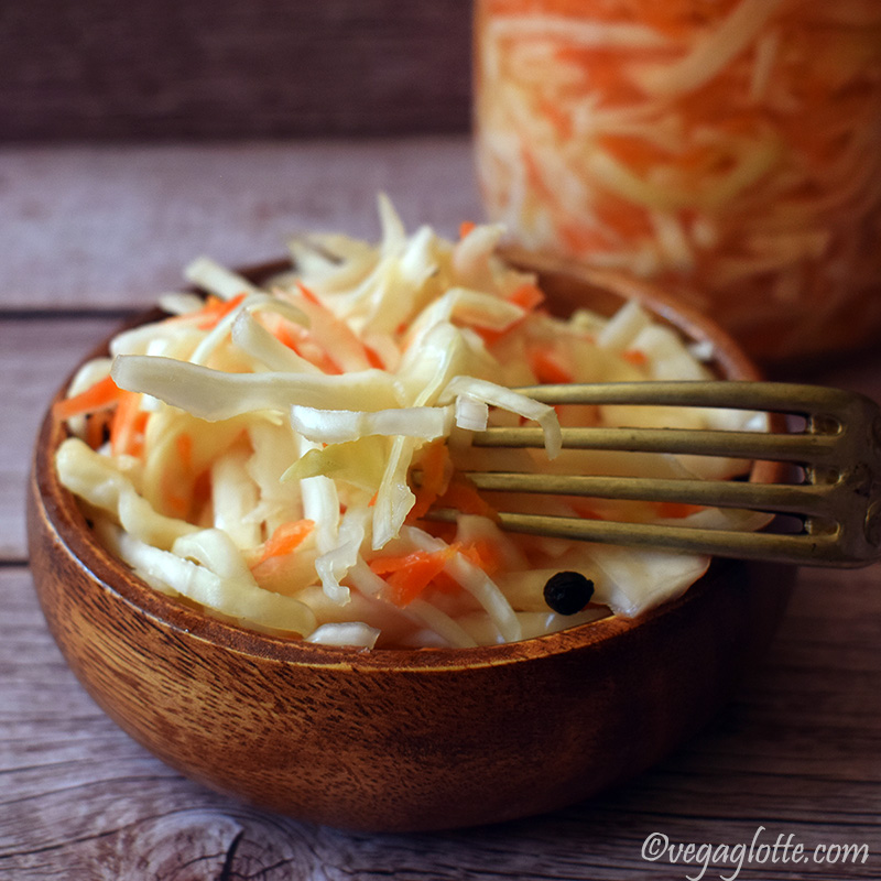 Chou mariné à la russe (végétarien, vegan)