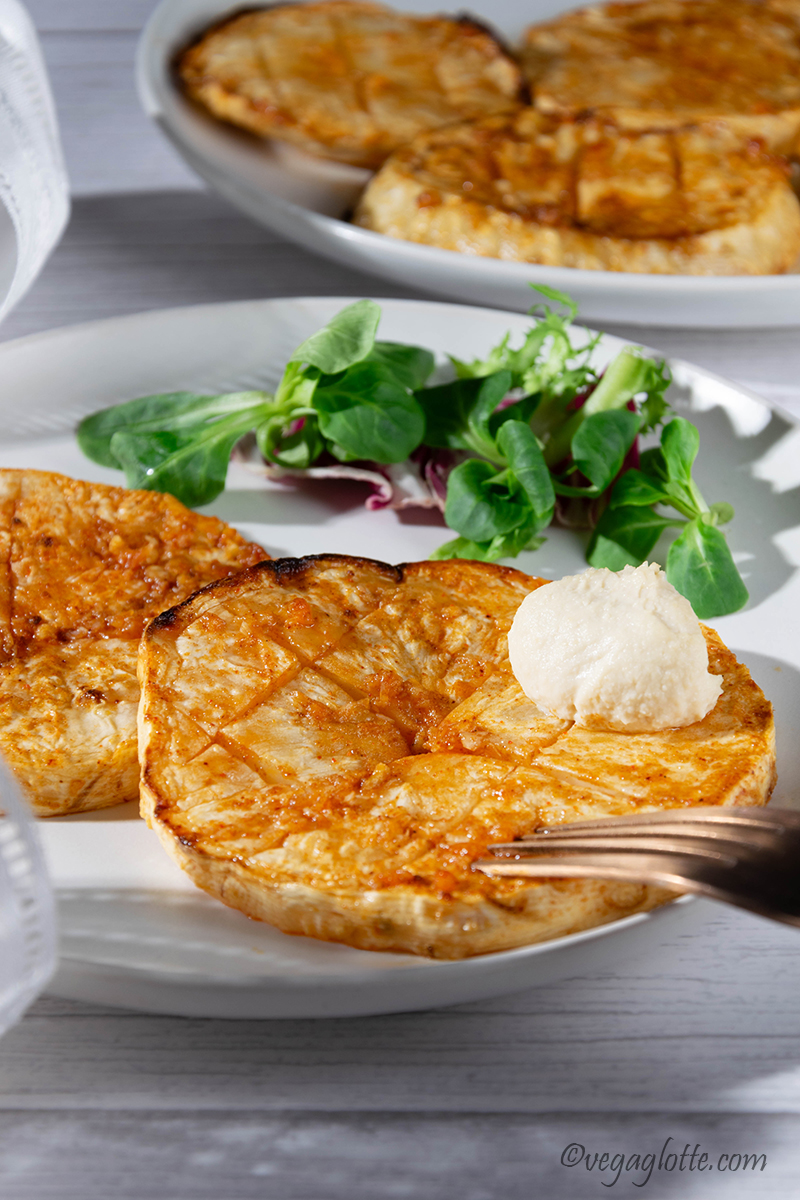 Steaks de céleri rave (végétarien, vegan)