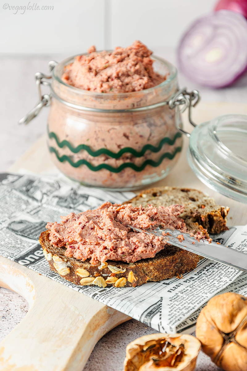 Tartinade aux haricots rouges et aux noix (végétarien, vegan)